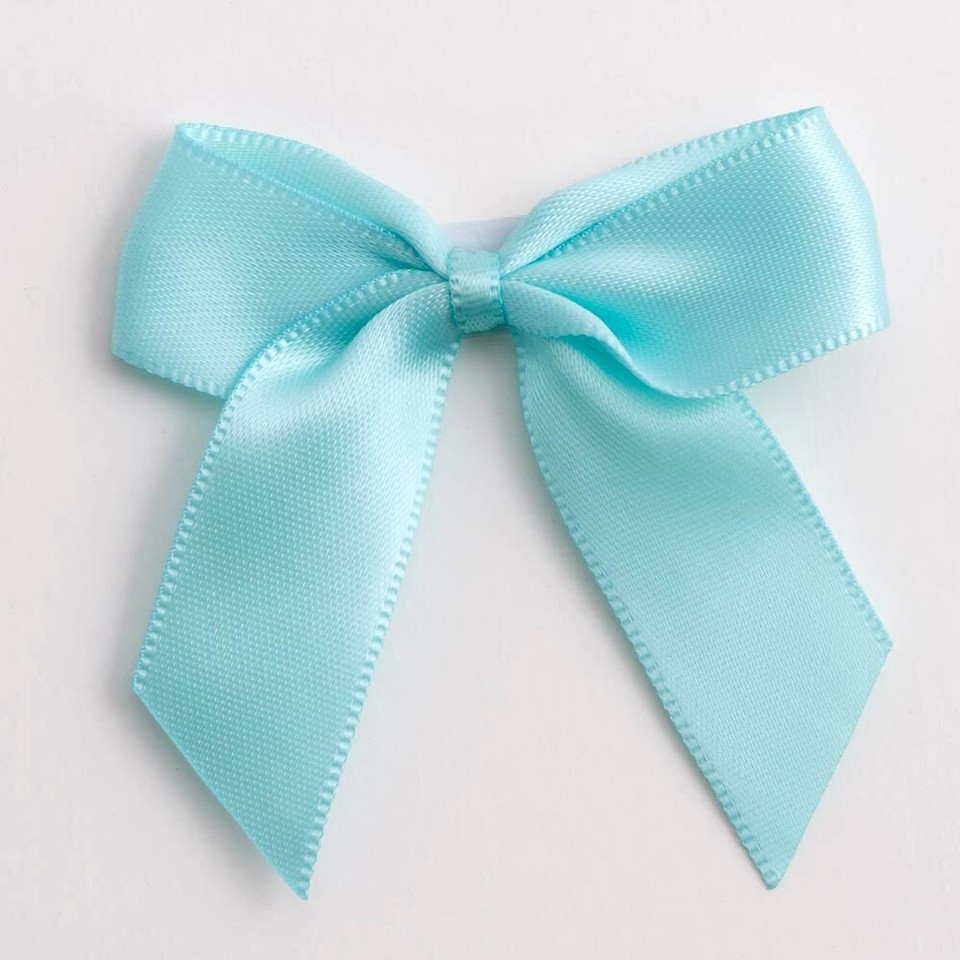 Satin Bows 5cm Self Adhesive Ribbon Pre Tied Large Bow Wide Gift Craft ...