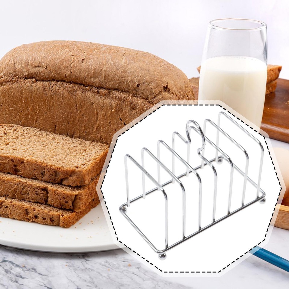 Bread Loaf Stand Bookshelf Toast Rack Holder for Tools Dessert Shop ...