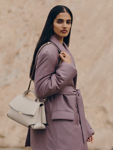 French Poeive 2025 new POLENE fashion design high-end crossbody pleated ...