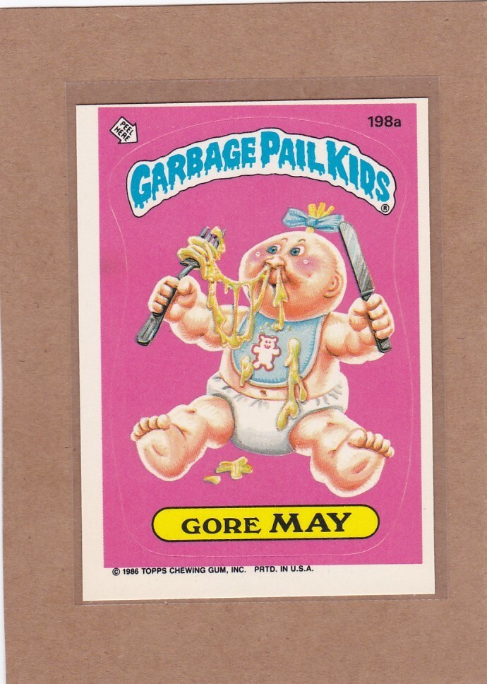 1986 TOPPS GARBAGE PAIL KIDS GORE MAY #198A NMMT *A17594 | eBay