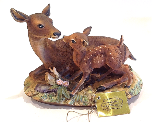 Deer Family Doe & Baby Masterpiece by Homco Porcelain | eBay
