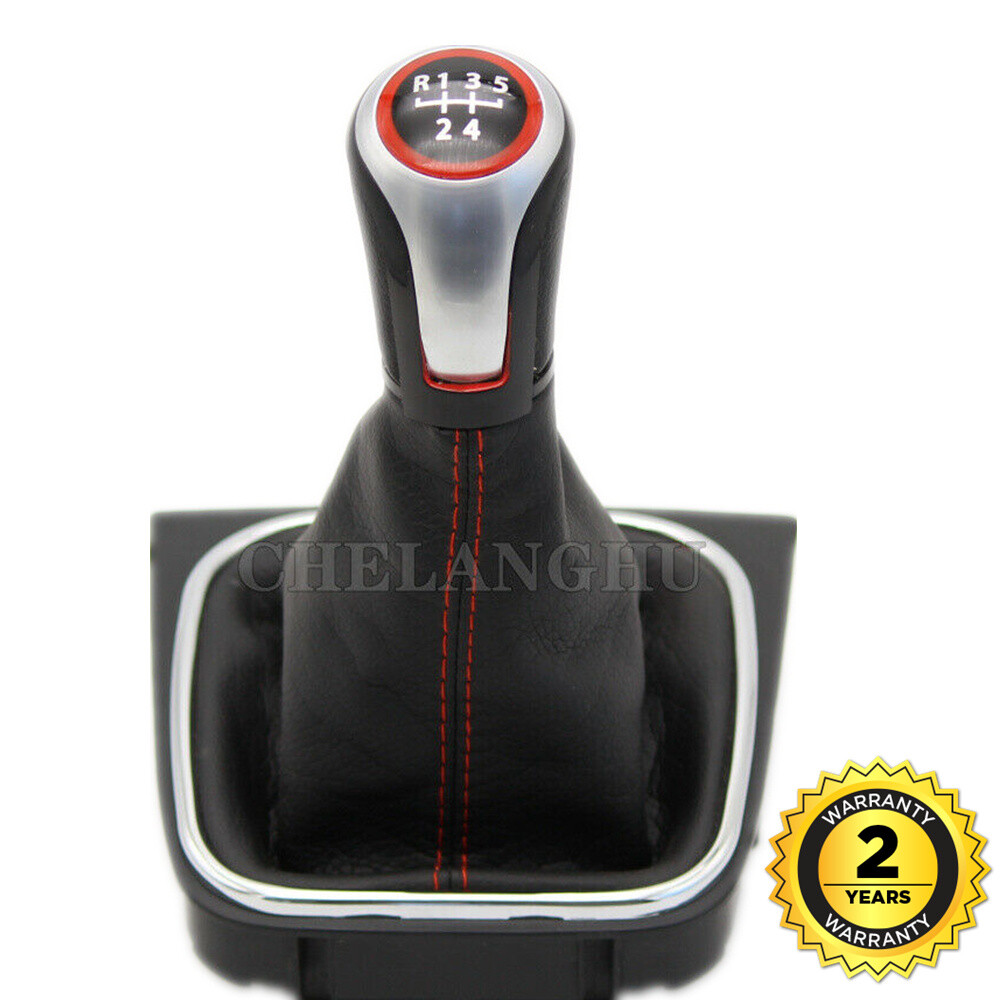 5 speed gear stick shift knob For VW Jetta GLI Golf 5 MK5 6 MK6 GTI GTD ...