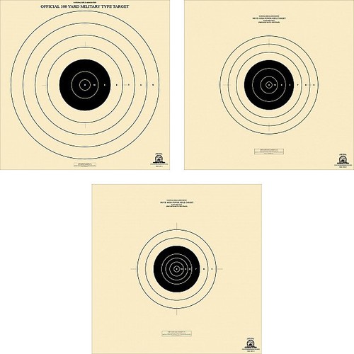 (300 PACK) SR-1 + SR-21 + MR-31 : Official NRA 100 Yard Military Type ...