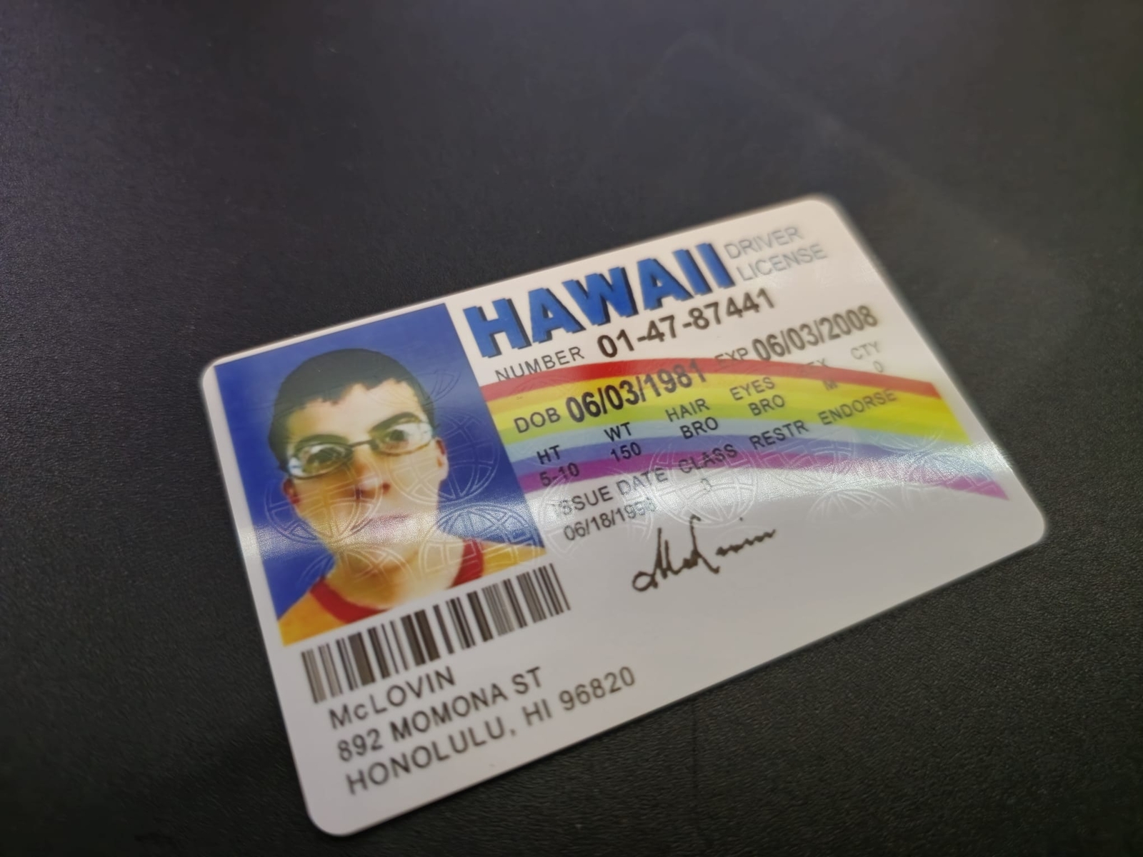 McLovin ID Card - Superbad Film Novelty Prop - Plastic Card | eBay UK