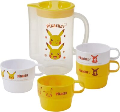 Pokemon Kid's Water Pitcher w/4 Stacking Cups Plastic Pot Bottle ...