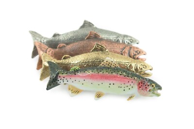 Rainbow Trout Pin, Handmade Fish Pin, Pewter, F001, 2”, Fishing Gift ...