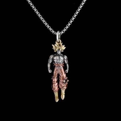 Dragon Ball Son Goku Metal Necklace Anime Characters Men Women Retro ...