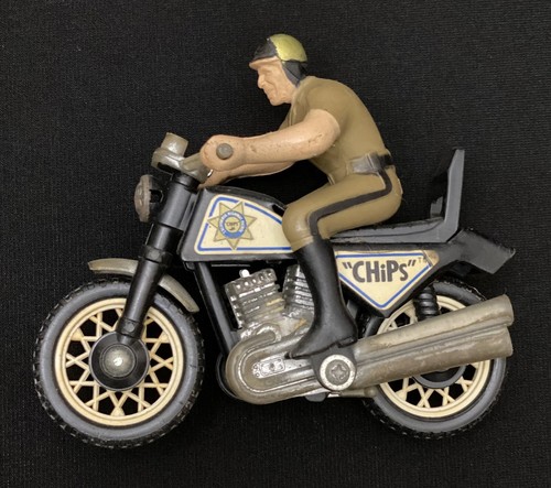 CHIPS POLICE MOTORCYCLE TV HIGHWAY PATROL 1970'S 1980'S BUDDY L VINTAGE ...
