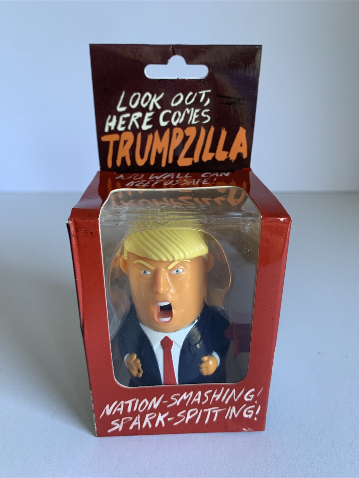 Trumpzilla Walking Sparking Wind up Donald Trump Action Figure Toy for ...