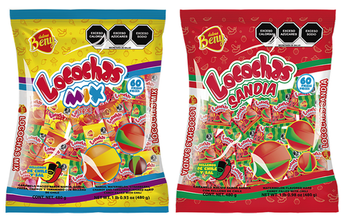 Locochas Beny Mexican Candy With Chili Center Watermelon & Mix 60 ...