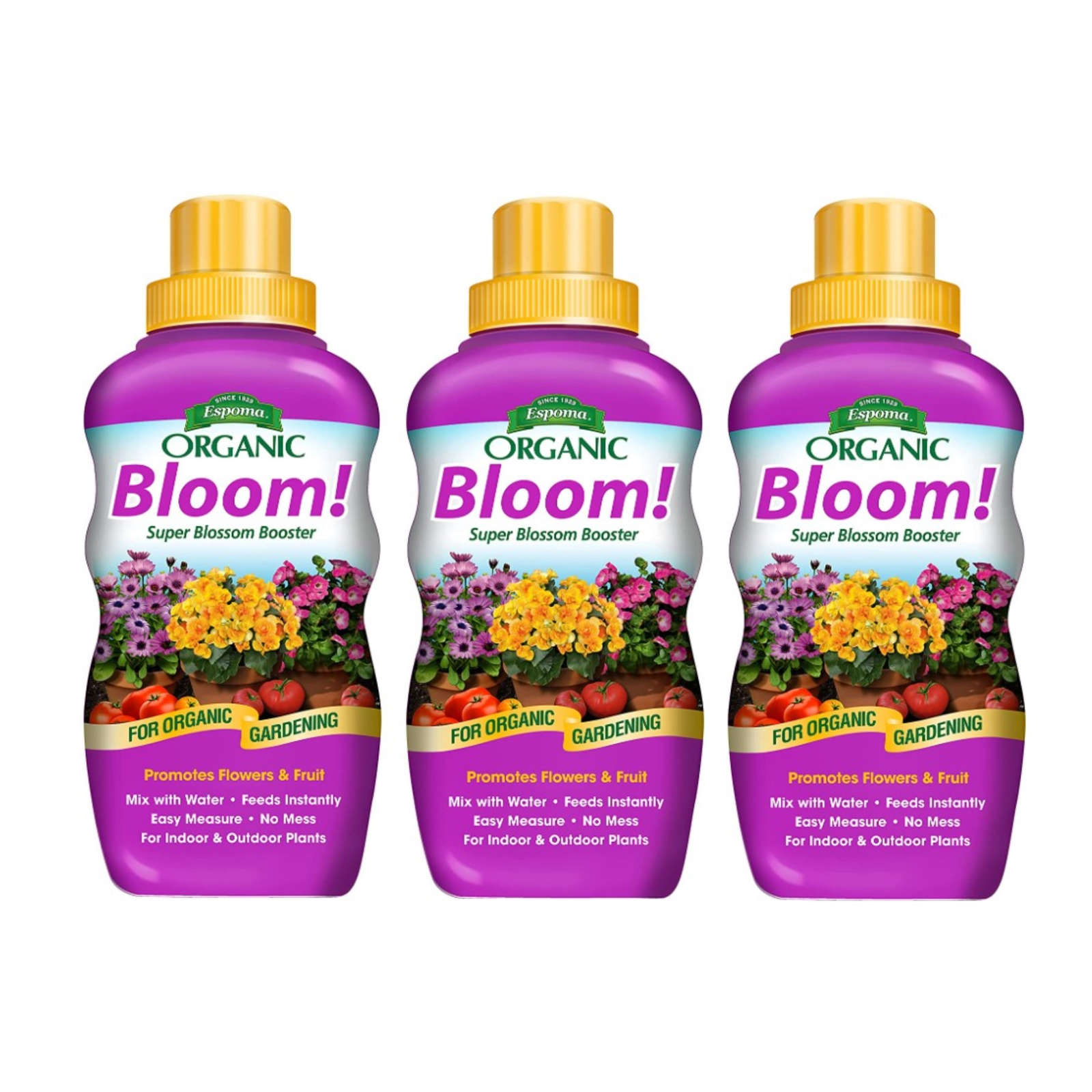 Espoma Bloom Plant Food, Organic Super Blossom Booster, 16 fl oz, Pack ...