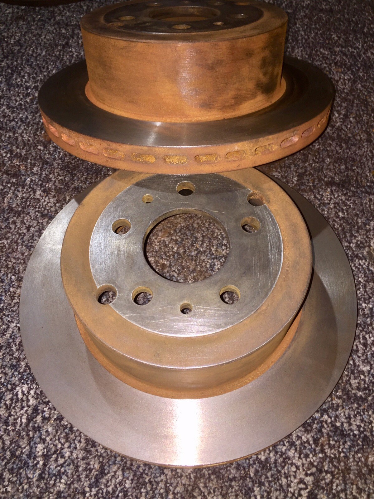 2 Ferrari 400i Rear Brake Rotors, discs Used Turned OEM 7000 miles Read ...
