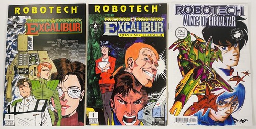 LOT OF 3 ROBOTECH MACROSS MISSIONS EXCALIBUR I / II + WINGS ACADEMY ...