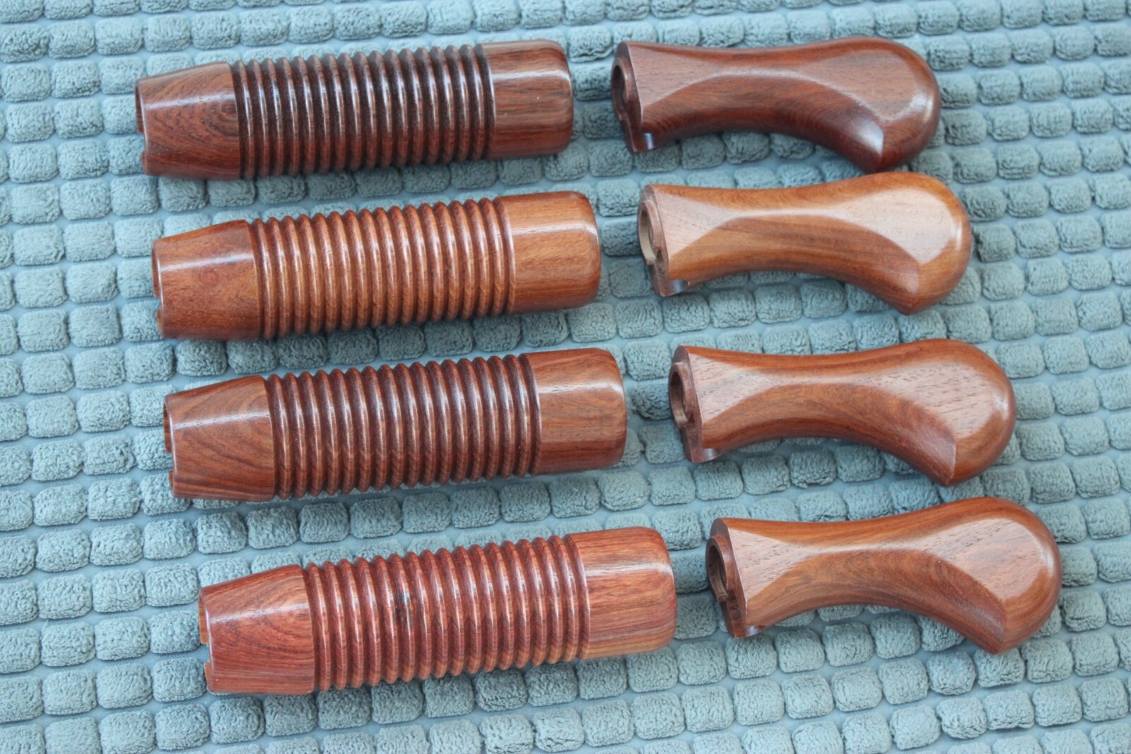 MOSSBERG 590 SHOCKWAVE 20 GAUGE FOREND & STOCK GRIPS PADAUK WOOD ...