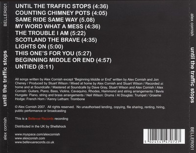 ALEX CORNISH - UNTIL THE TRAFFIC STOPS NEW CD 5024545548327| eBay