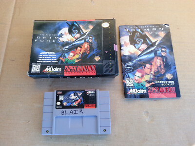 Batman Forever SNES Authentic Game w/ Box, Manual ONLY | eBay