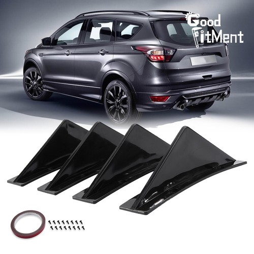 For Ford Kuga Rear Bumper Diffuser Shark Fin Spoiler Curved Shape ...