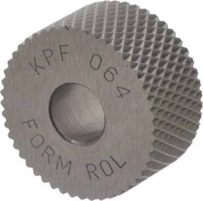 3/4" Diam HSS Female Diamond Knurl, 30° Helix, 80° Teeth, 64 Diametral ...