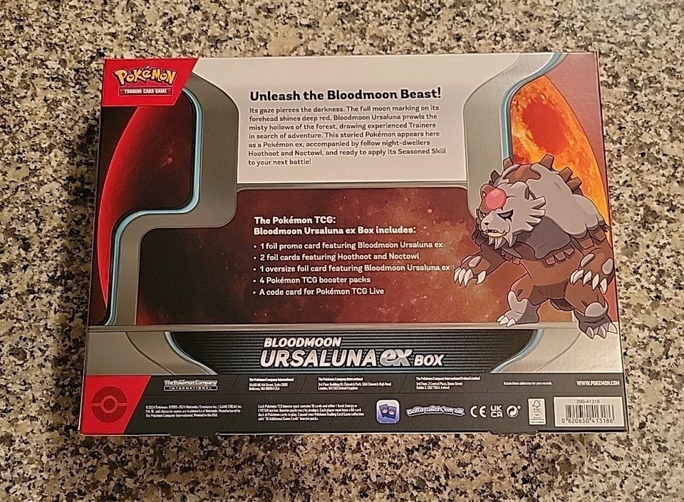 Pokemon TCG: Bloodmoon Ursaluna ex Box New And Sealed | eBay