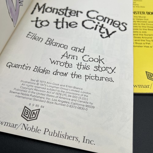 Lot Of 11 Bowmar MONSTER Books Readers Ellen Blance Ann Cook Quentin ...