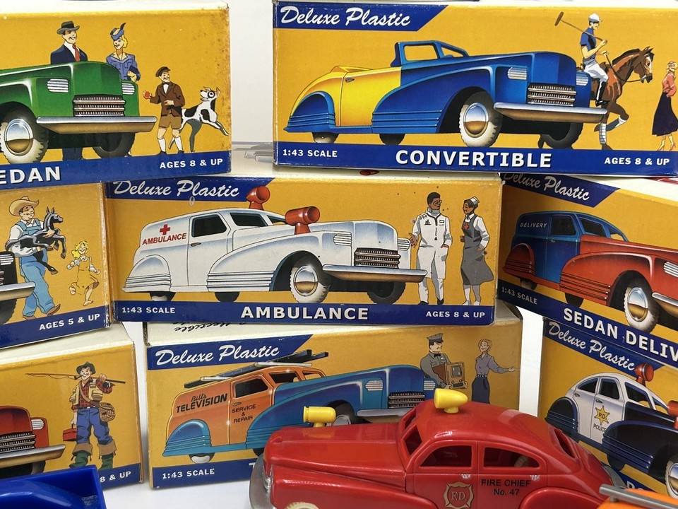 Vintage Dimestore Dreams Plastic 50s Toy Cars Replica Lot Of 9 New in ...