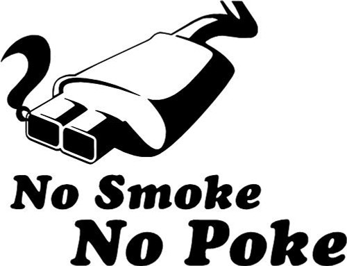 No Smoke No Poke Rally Motorsport Bumper Car Stickers | eBay