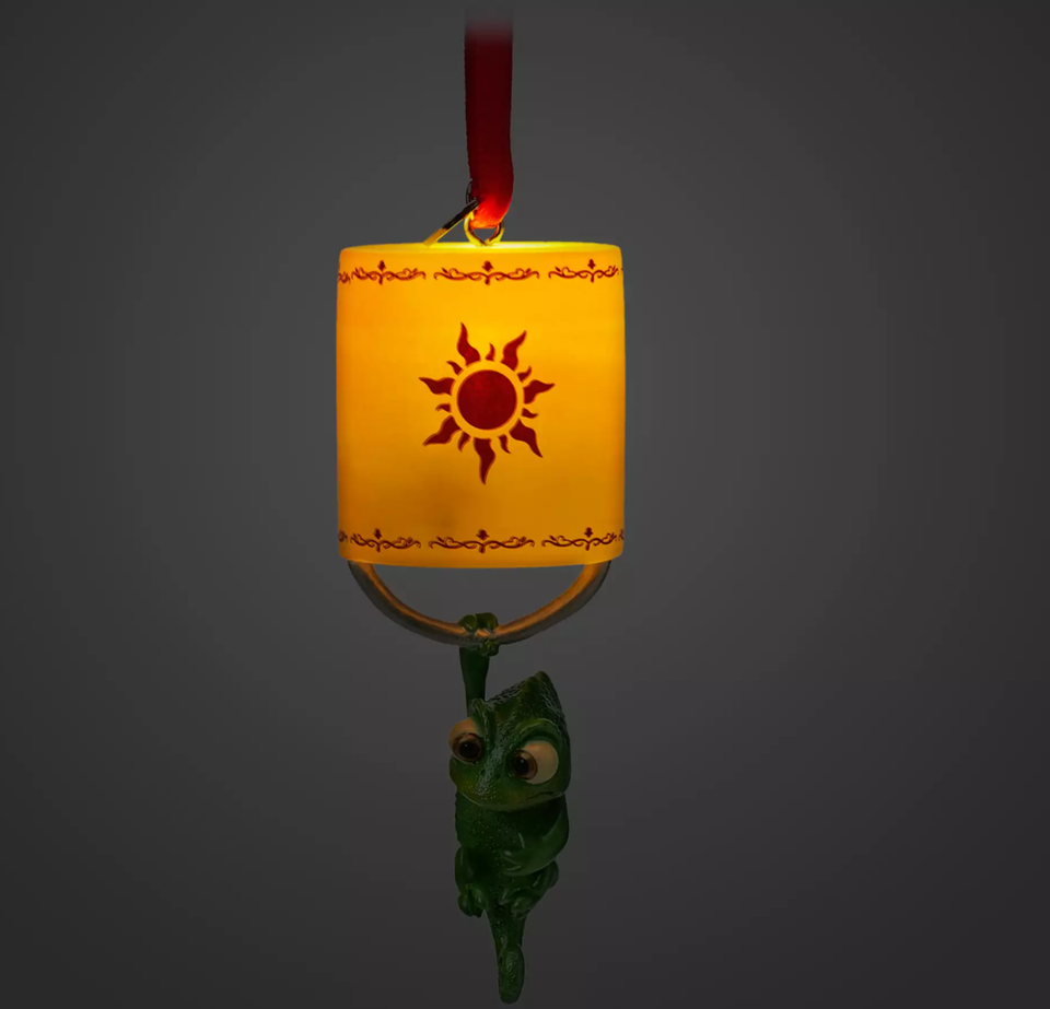 Disney Store Pascal Tangled Lantern Light up Christmas Ornament ...