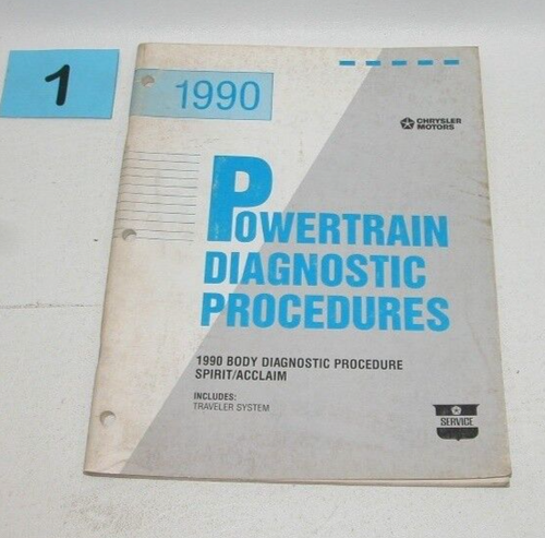 1990 Dodge Spirit Plymouth Acclaim Powertrain Diagnostic Procedures ...