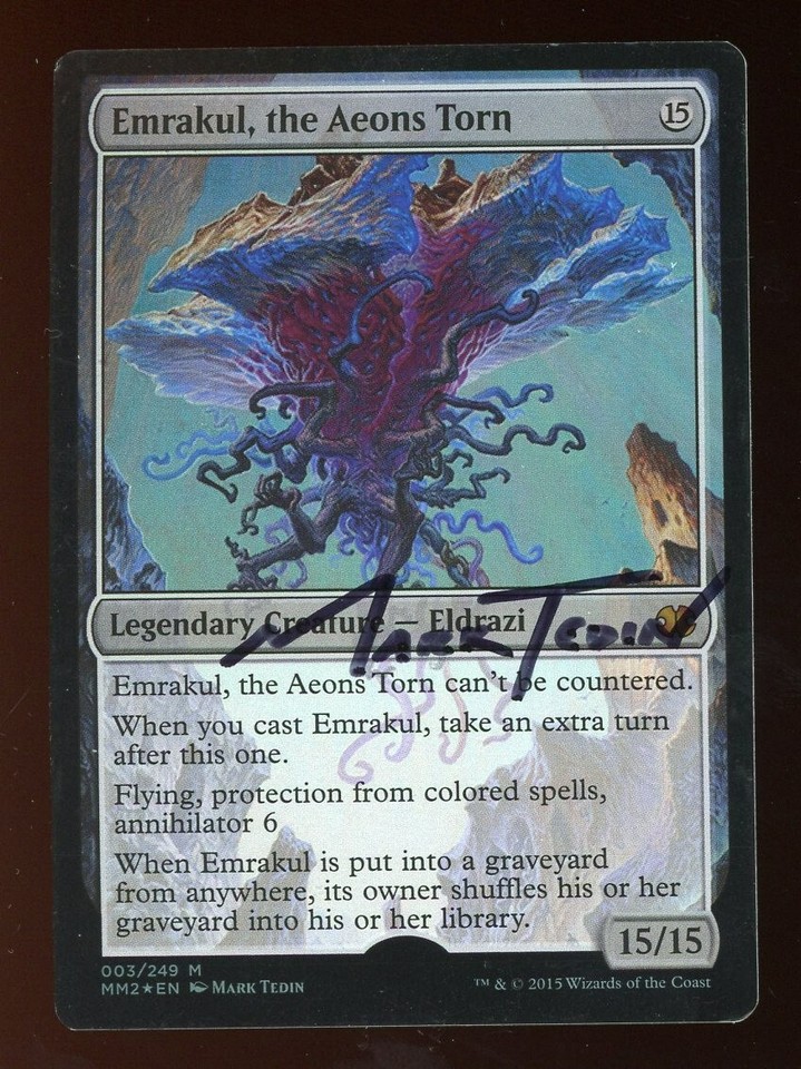 PAINTED, FOIL Emrakul, the Aeons Torn Artist Proof Modern Masters 2015 ...