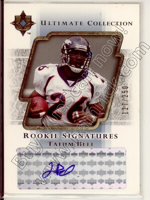 tatum bell rookie rc draft auto autograph broncos oklahoma state osu ...