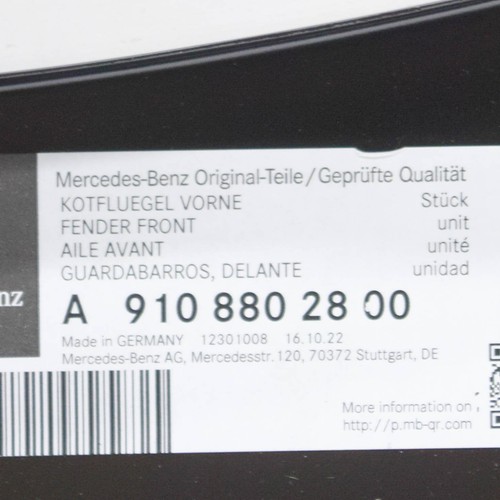 NEW MB SPRINTER W907 W910 FRONT LEFT FENDER HOLDER A9108802800 910-880 ...
