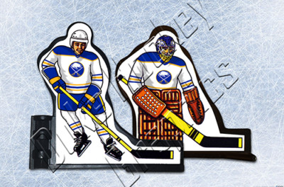 NHL Buffalo Sabres 2021-Present white PEEL-OFF vinyl decals Coleco ...