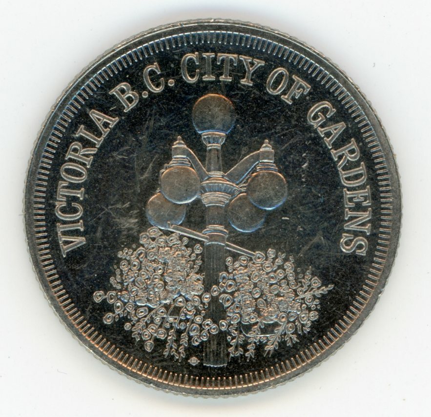 1980 Victoria BC Trade Dollar Token City of Gardens Canada Coin City ...