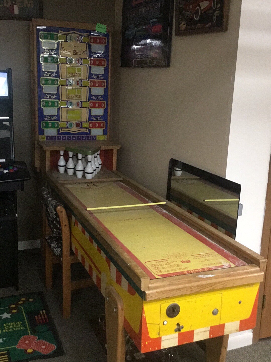 vintage bowling arcade game rare 1955 ten player | eBay
