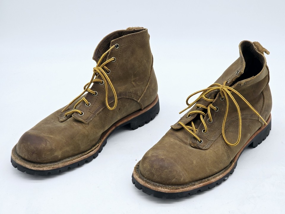 The Origin Boots Bison Hand Crafted Leather Mens Work Boots Mens Size ...