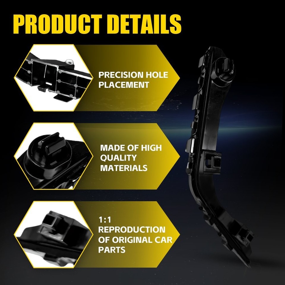 For 2009-15 Honda Pilot Front Bumper Support Bracket Driver Side Black ...