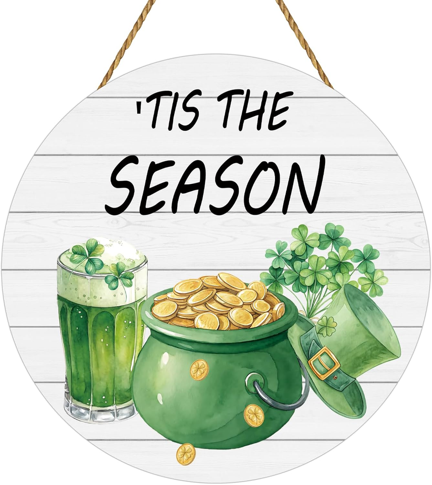 St Patricks Day Wreath St Patricks Day Door Decorations 'Tis the Season ...