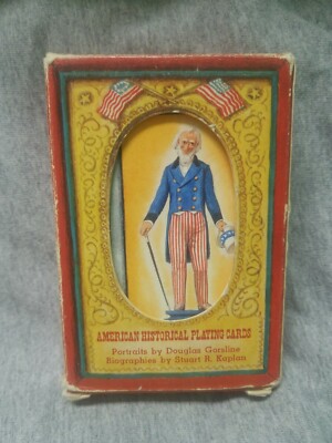 Playing Cards 52 Famous Historical Americans w/ Book Mini Biographies ...