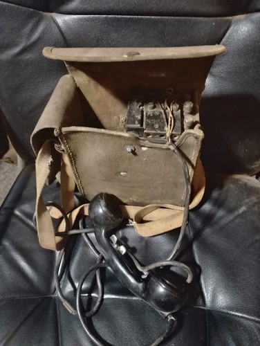 Vintage Signal Corps US Army Military Field Phone EE-8-B Telephone WW2 ...