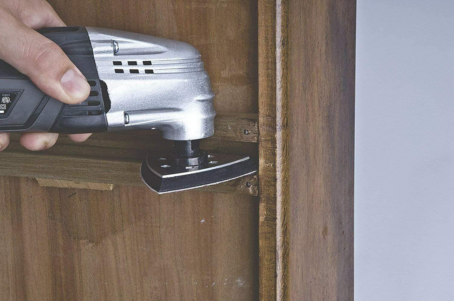 100PCS Multi-Tool Hook Loop Sandpaper Disc Triangle Sanding Pads for ...