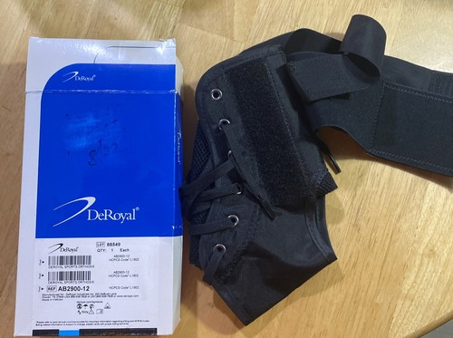 Deroyal Sports Orthosis Black Lace Up Ankle Brace For Either Foot Small ...