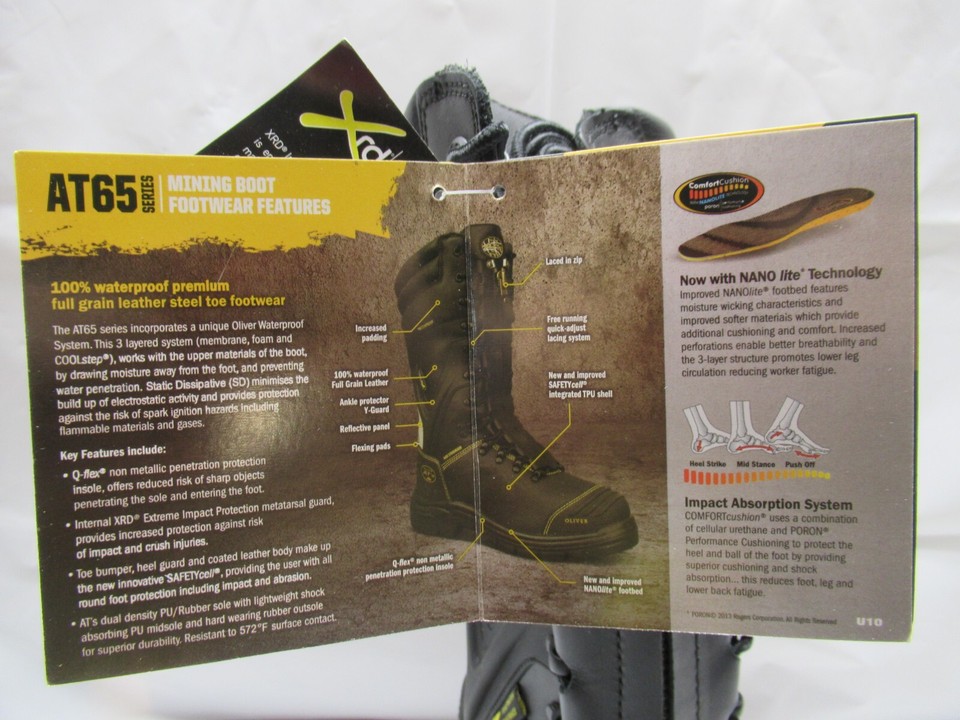 14" Mining Boot with Metatarsal Guard Black Size 10.0 Oliver Bootmakers ...