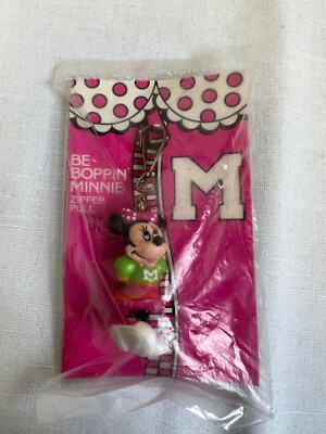 Vintage 1990 Avon Be-Boppin Minnie Mouse Zipper Pull - New In Package ...