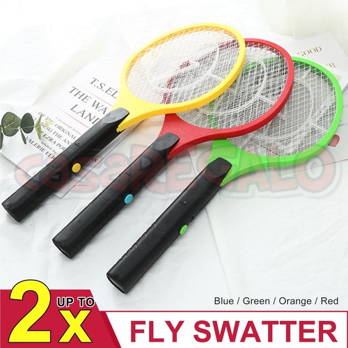 Electric Bug Zapper Tennis Racket Mosquito Fly Swatter Insect Killer ...