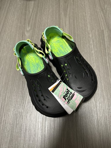 Crocs Echo Clog Shoes Spring Break Edition Black/Multicolored - Men's 9 ...