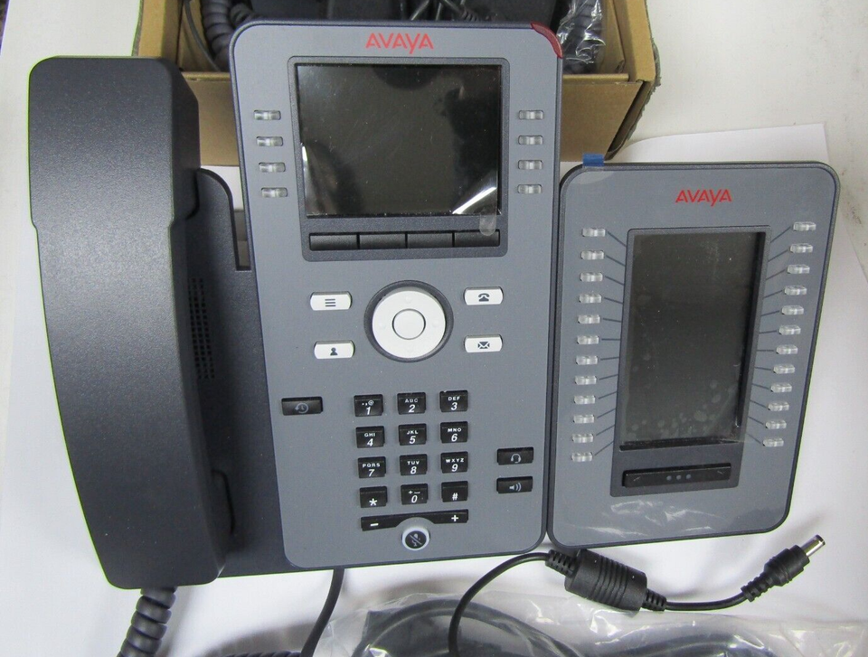 🔥NEW AVAYA J179 D03A 700513569 WITH JEM24 IP 32 LINE COLOR PHONE COBALT ...