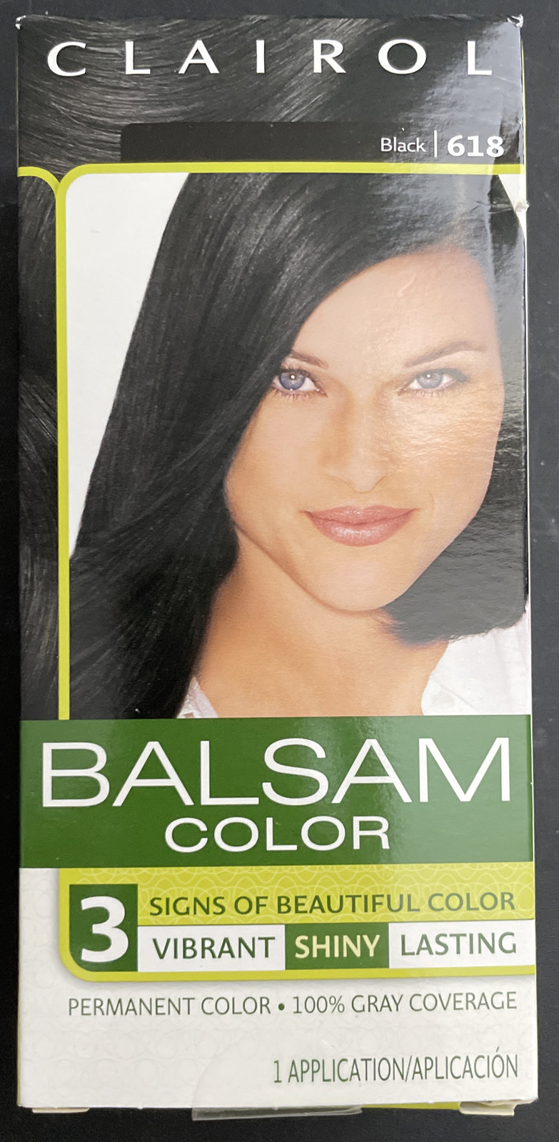 Clairol Balsam Hair Color Permanent Dye 618 Black for sale online | eBay
