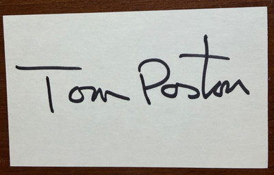 Tom Poston Actor Signed 3x5 Index Card Newhart Autograph | eBay