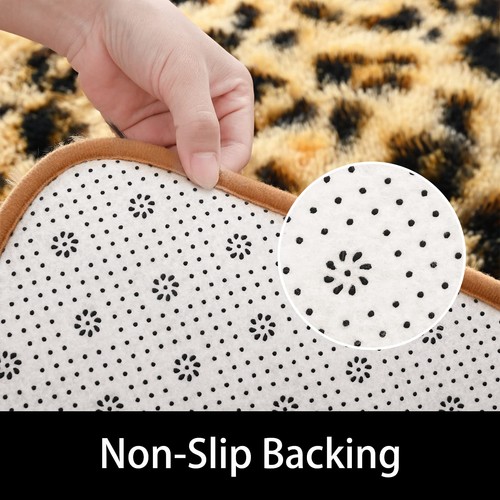 Fluffy Leopard Rug Premium Cheetah Print Rugs Soft Comfy Faux 3x5 Feet ...