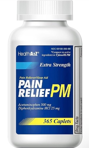 Healtha2Z® Extra Strength Pain Relief PM| Acetaminophen 500Mg ...